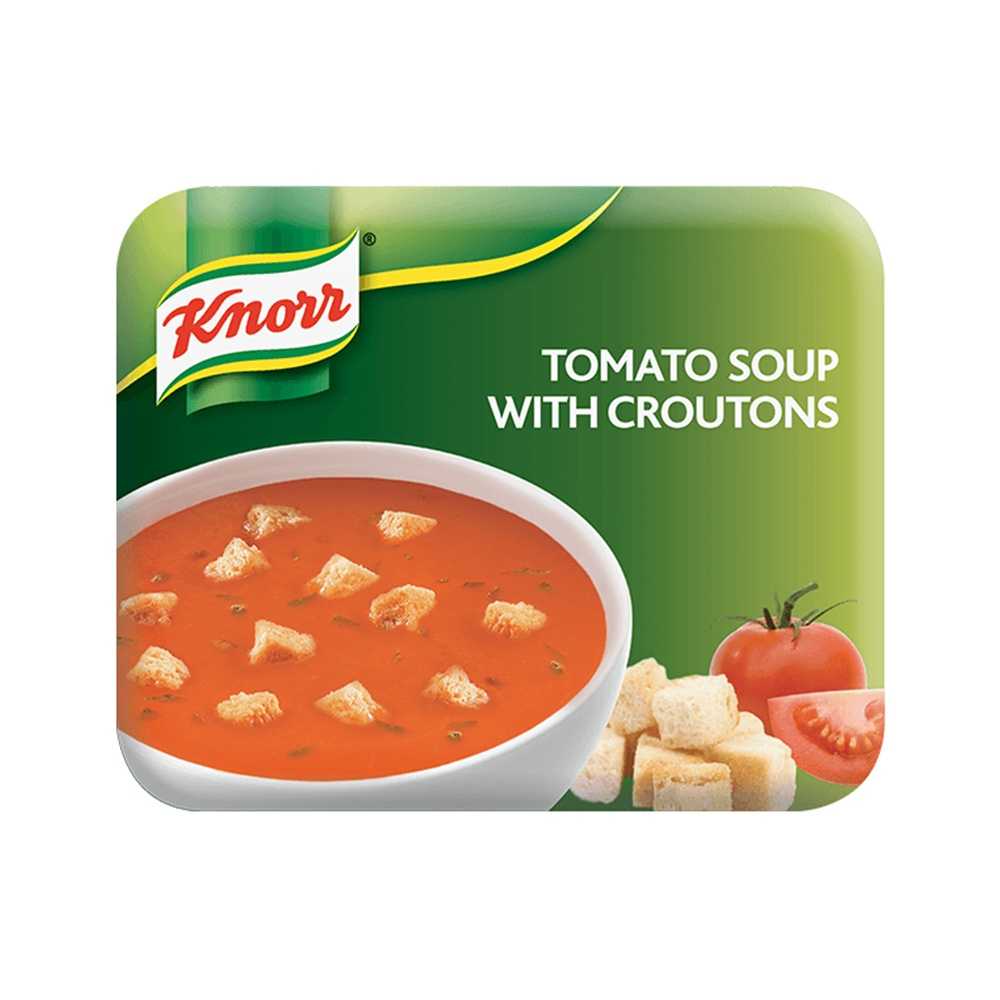 Knorr® Tomato Soup With Croutons New And Improved Liquidline